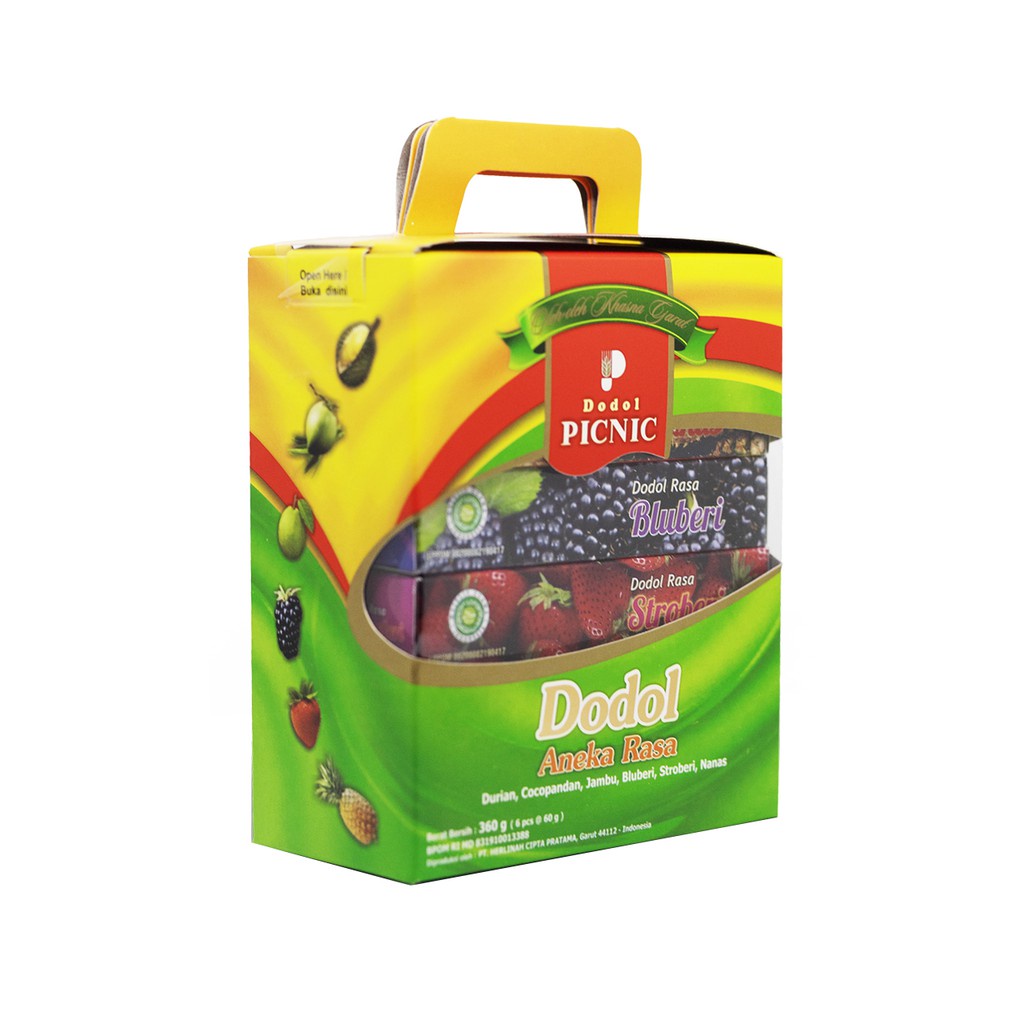 Jual Goshimastore - Dodol Garut PICNIC Gift Mini Aneka Buah Isi 6 pack ...