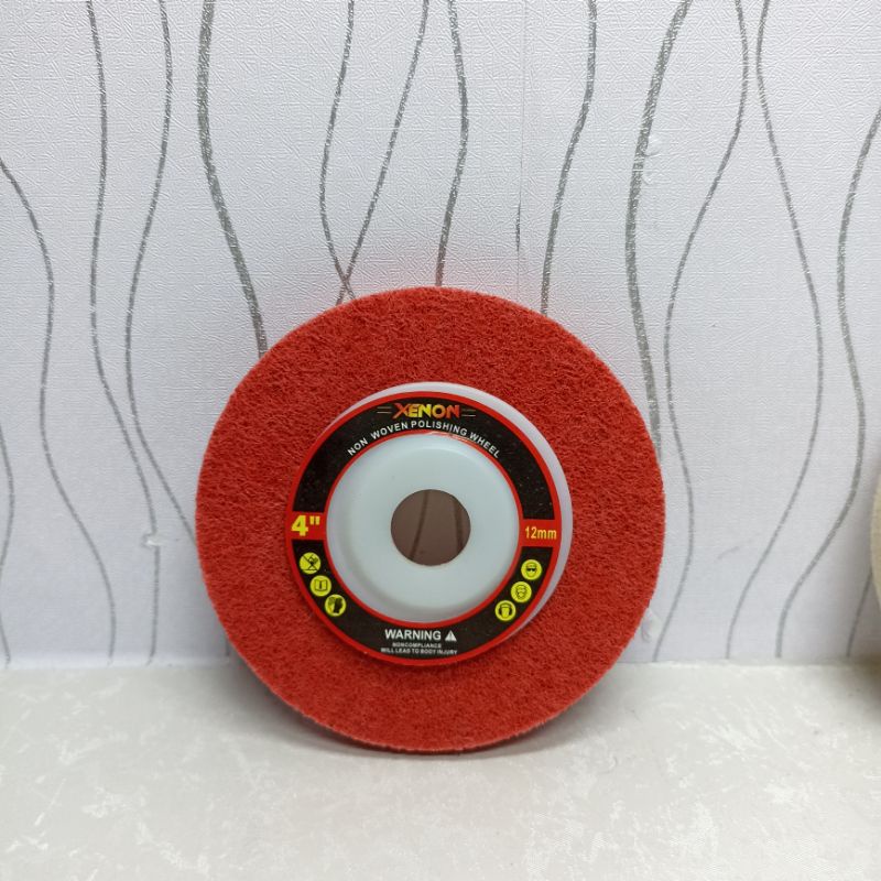 Jual Mata Gerinda Poles Stainless / Non Woven Polishing Wheel 4" inch ...