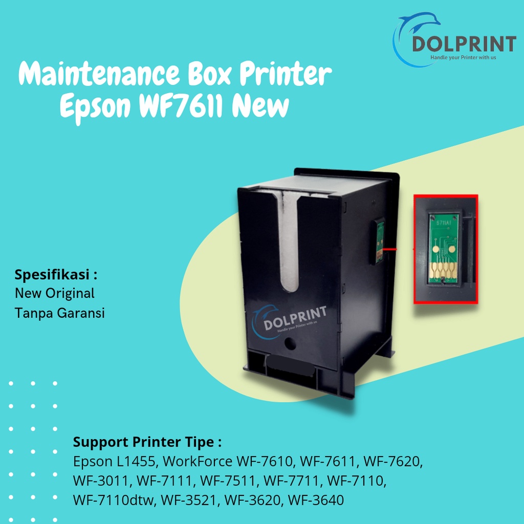 Jual Maintenance Box WF7611 T6711 E-6711 PXMB3 Epson L1455 Compatible ...