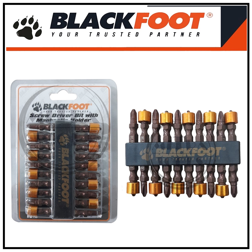 Jual BLACKFOOT 1 Pak Mata Obeng Angin PLUS PH2 x 65 mm Screwdriver Bit ...
