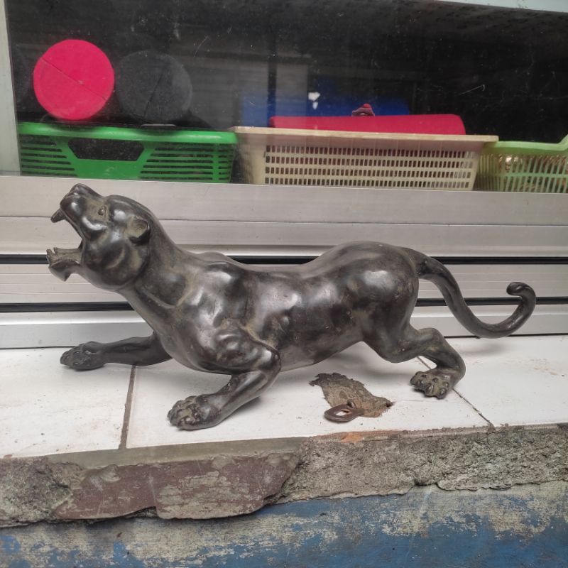Jual Patung Macan Kumbang Hitam Bahan Full Kuningan Istimewa | Shopee ...