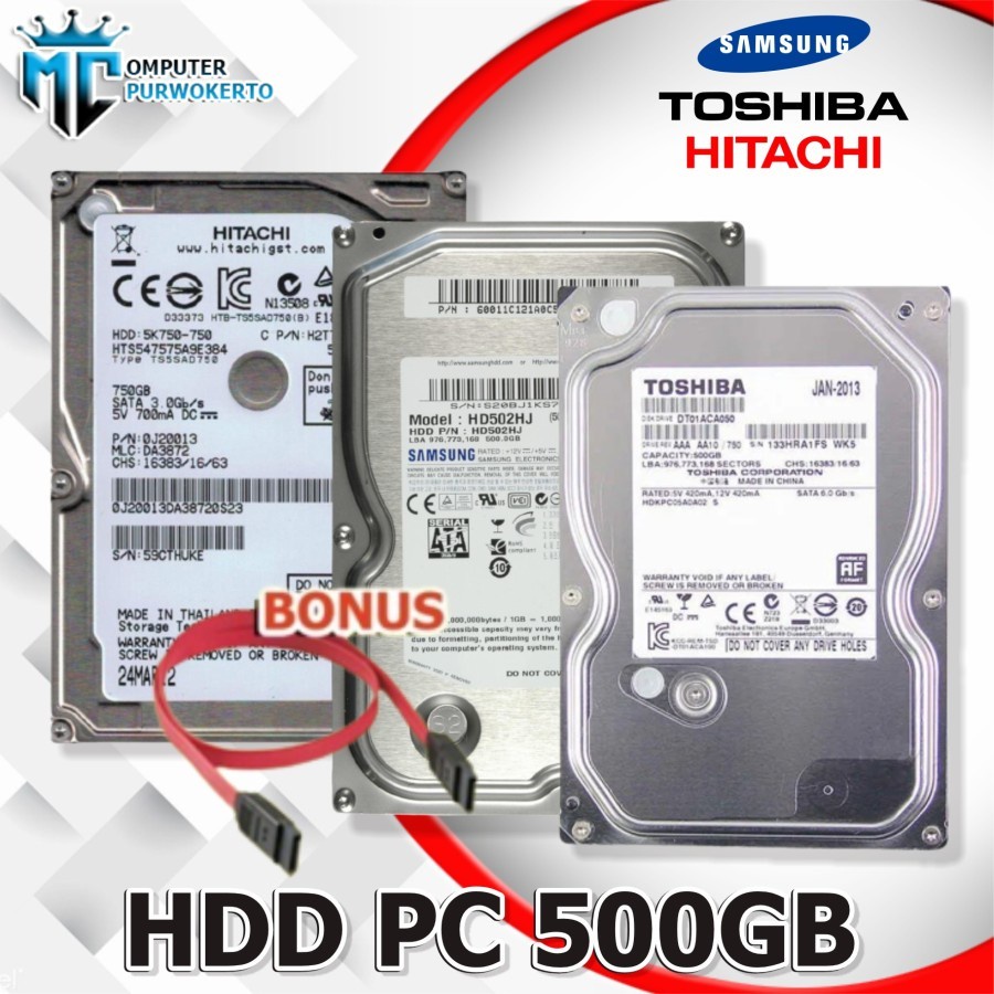 Jual Hardisk 500GB PC hardisk komputer hdd internal | Shopee Indonesia