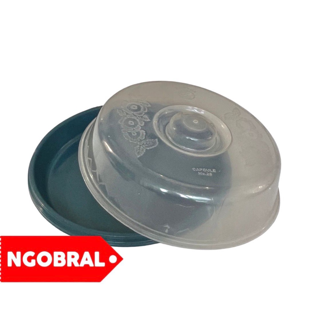 Jual Tempat Roti Kue Bulat Tutup / Tempat Roti Bolu Donut/ Tempat ...
