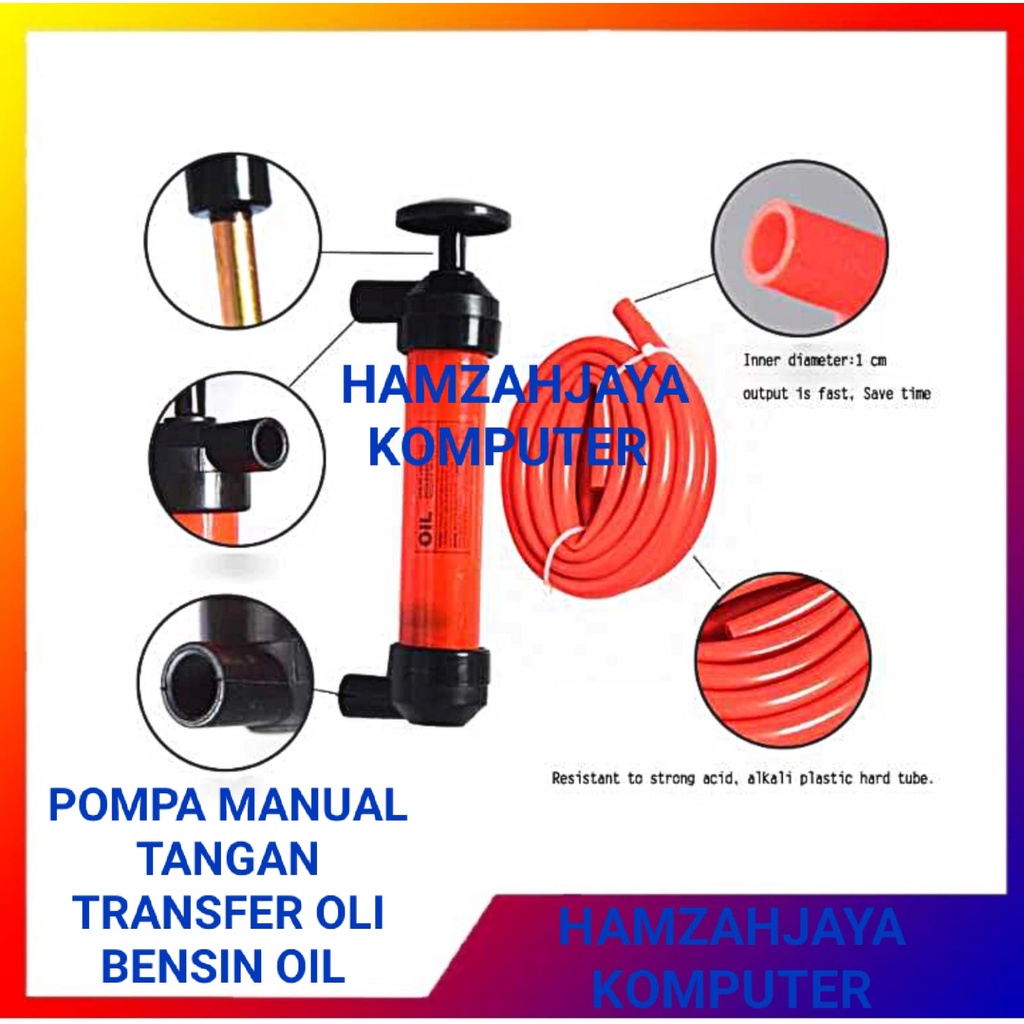 Jual Manual Pompa Tangan Portable Transfer Bensin Oli Mobil Oil Pump ...