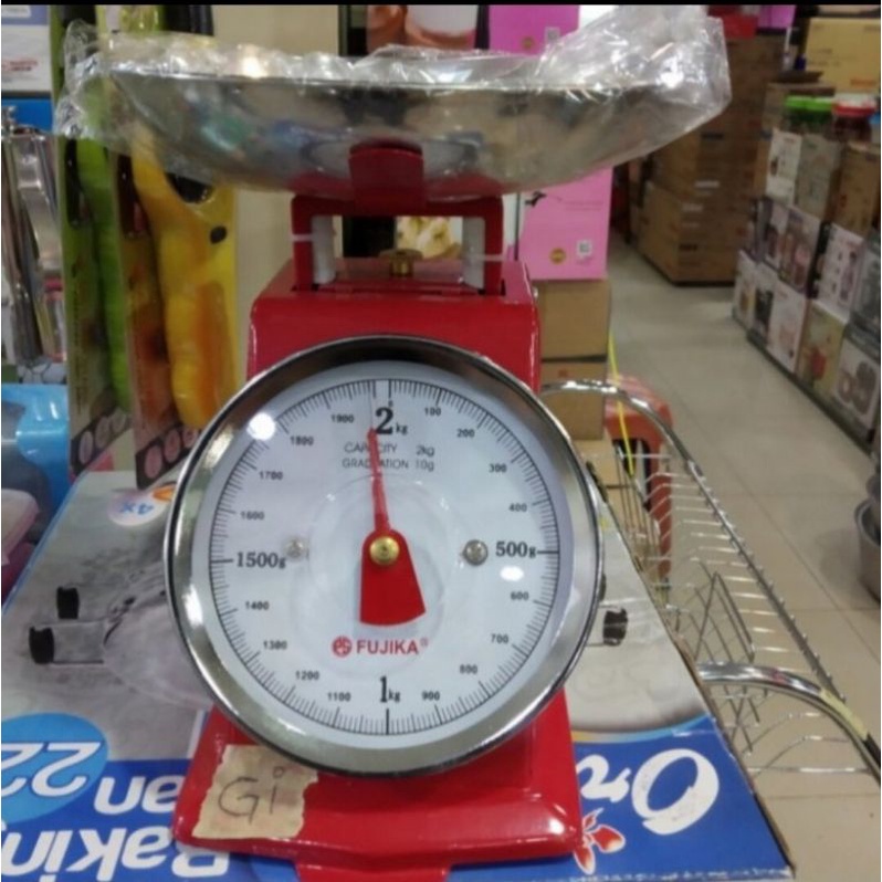 Jual Fujika timbangan besi manual 2kg original / timbangan kue ...