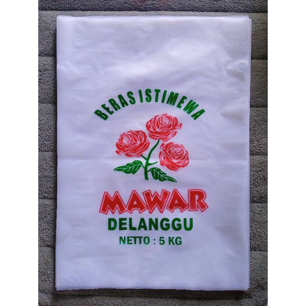 Jual Plastik Beras Cap Mawar 5kg isi 50 Lembar | Shopee Indonesia
