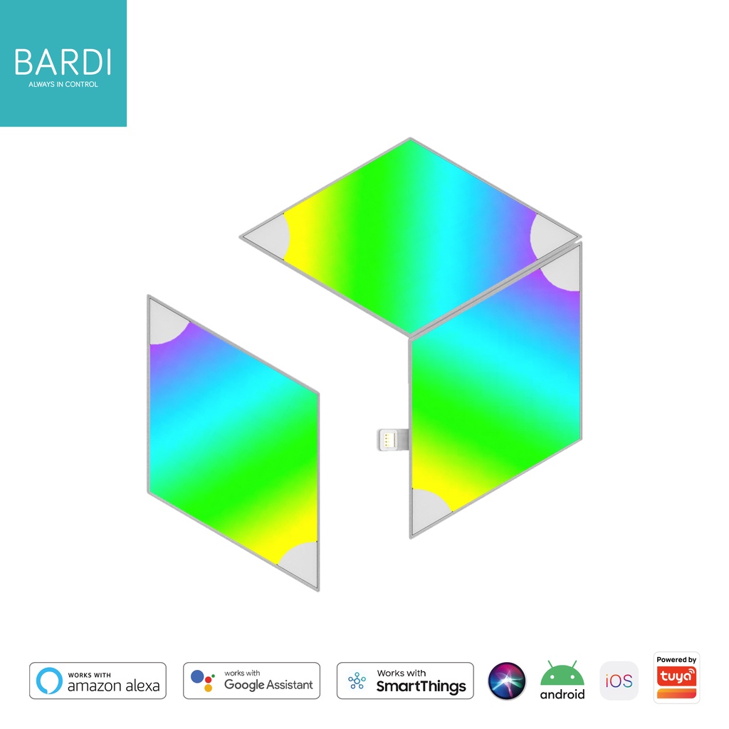 Jual BARDI Parallelogram Panel Expansion Kit (Lampu Dinding Warna Warni ...