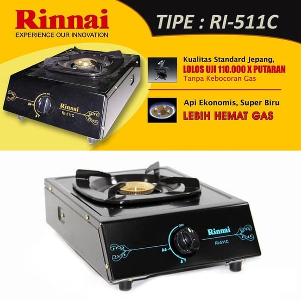 Jual Kompor RINNAI-511C GAS STOVE 1TUNGKU |RI-511C | Shopee Indonesia