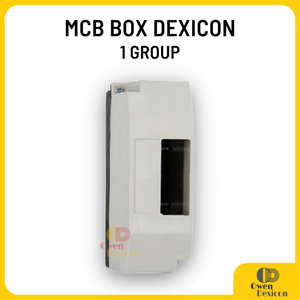 Jual BOX MCB 1 GROUP OUTBOW TEMPEL DEXICON / KOTAK MCB 1 MODUL 1 GANG / MCB BOX 1 PHASE ABU HIGH ...