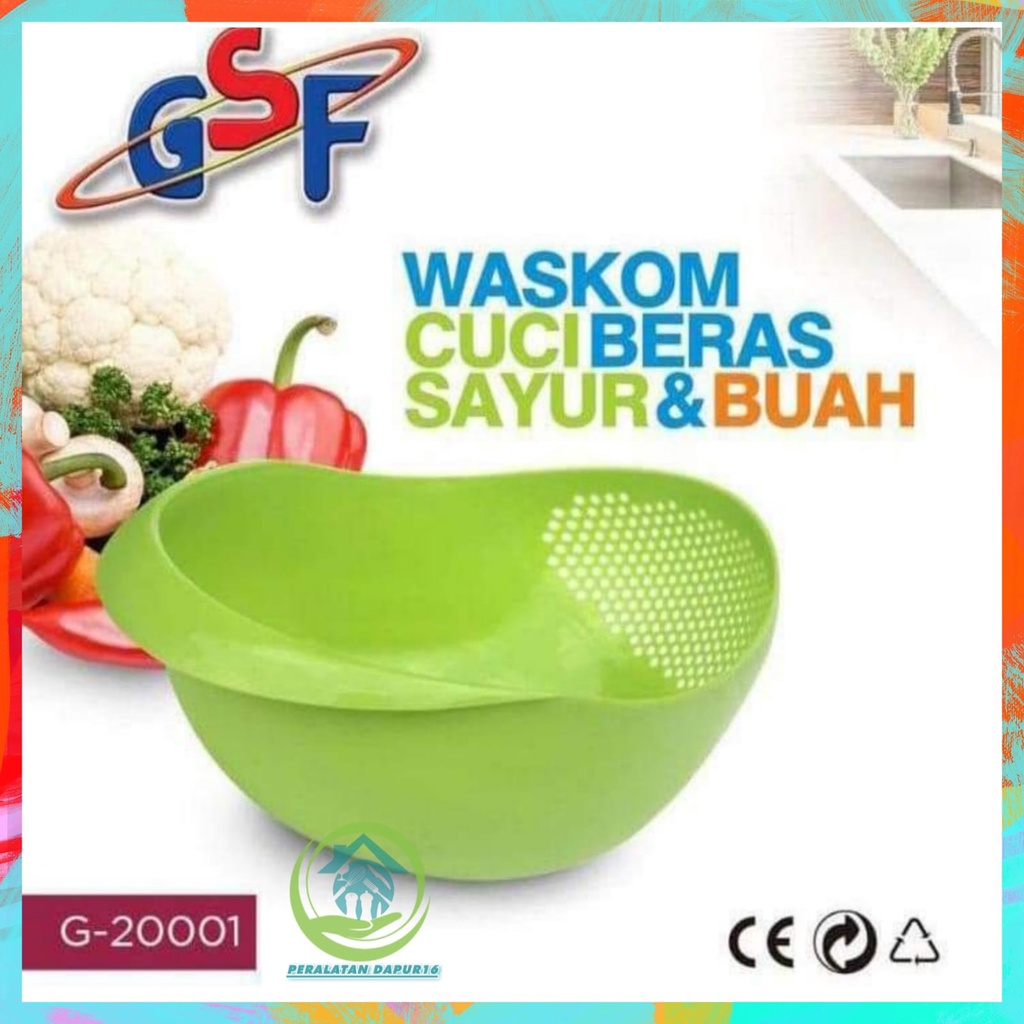 Jual BASKOM CUCI BERAS SAYUR BUAH / BASKOM WASHKOM GSF G-20001 / TEMPAT ...