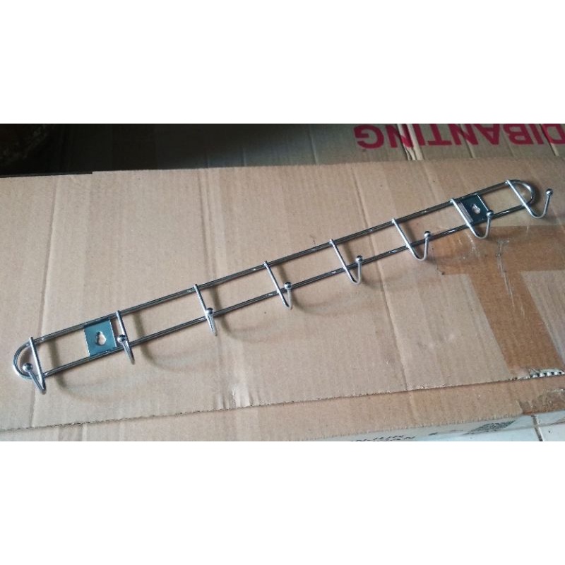Jual Gantungan baju kapstok hanger dinding besi stainless 6 7 dan 8 ...