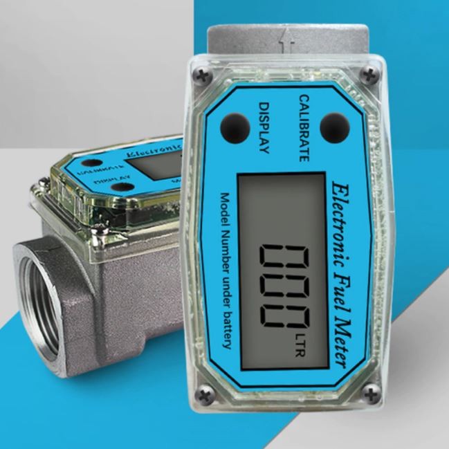 Jual Digital LCD Electronic Fuel Flow Meter 1inch for Chemical Liquid ...