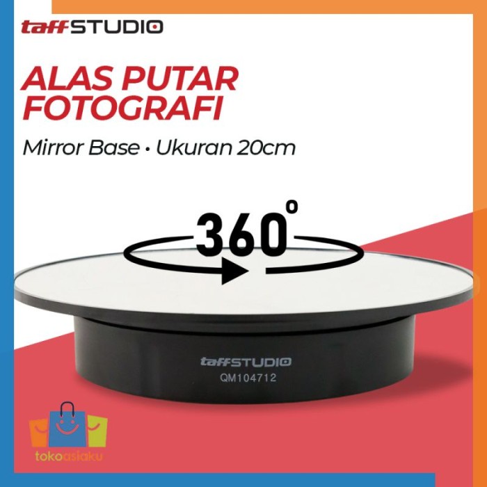 Jual Alas Putar Fotografi Display Produk Model Cermin 20 Cm QM104712 ...