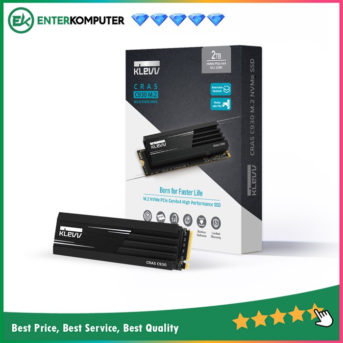 Jual KLEVV SSD CRAS C930 2TB M.2 2280 NVMe PCle Gen4 x4 Heatsink / SSD ...