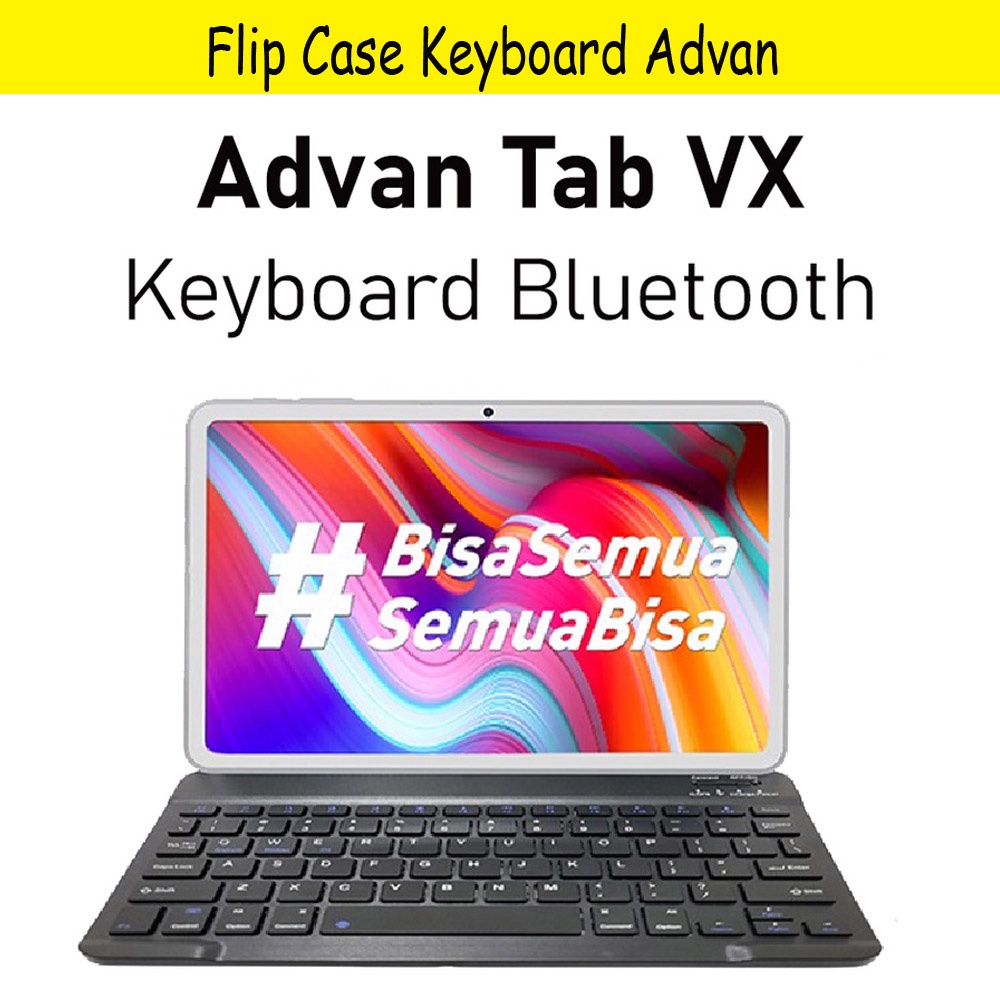 Jual Advan Tab VX 10.4 Sarung Leather Book Cover Keyboard Flip Case ...