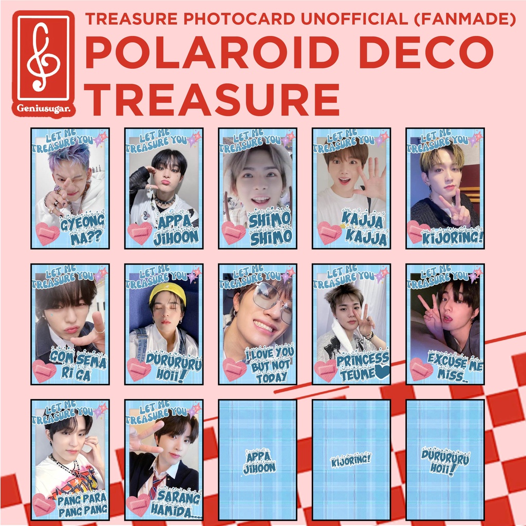 Jual [FANMADE TREASURE] POLAROID DECO PHOTOCARD UNOFFICIAL | Shopee Indonesia