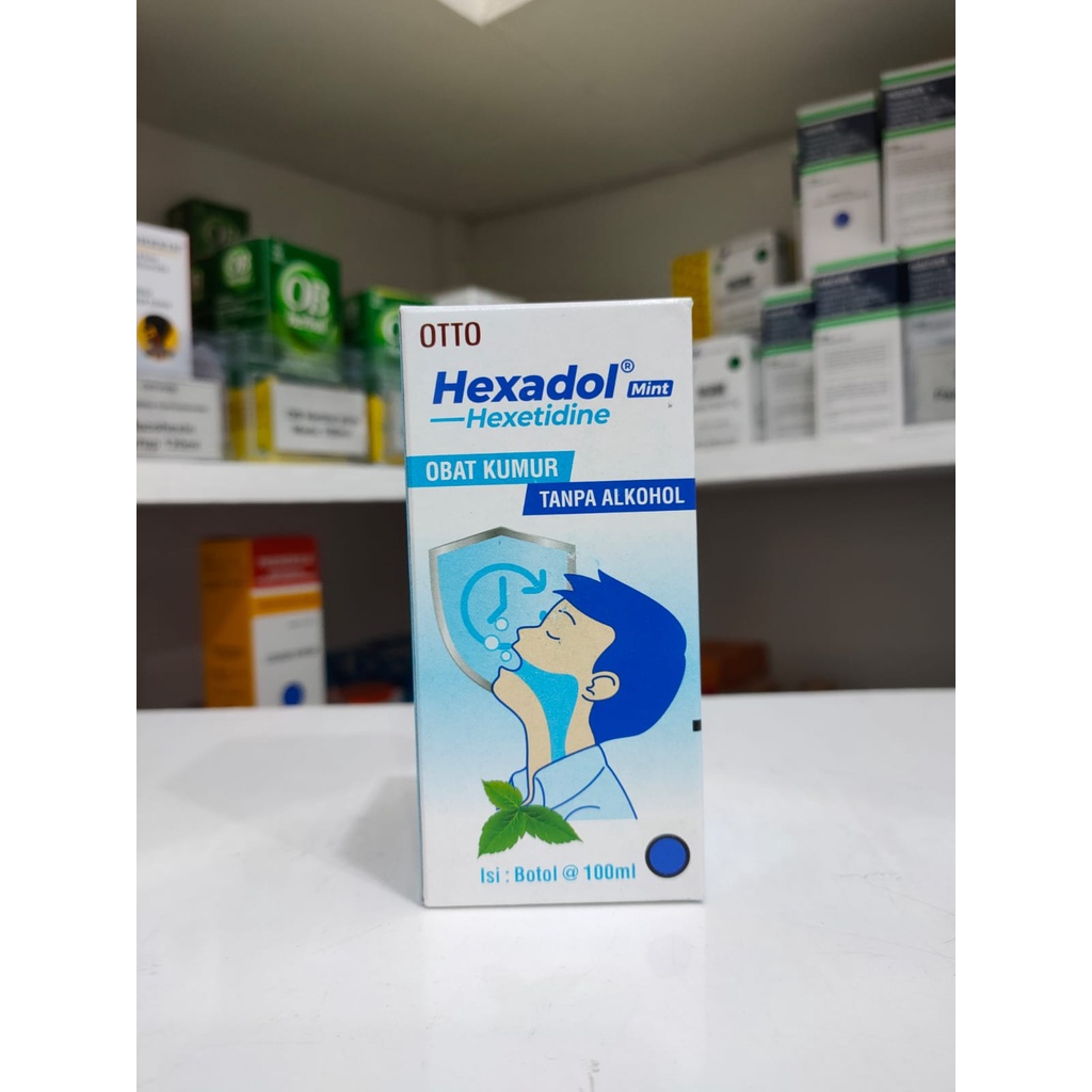 Jual Hexadol Mint Gargle Isi 100ml Obat Original Otto | Shopee Indonesia