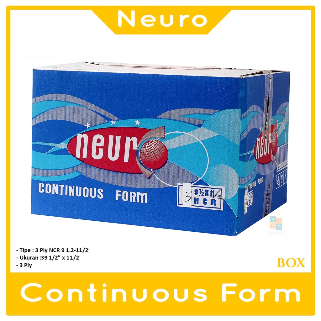 Jual NEURO - Continous Form 3 Ply 9 1/2 x 11/2 ( K3/2 ) Ncr - Box ...