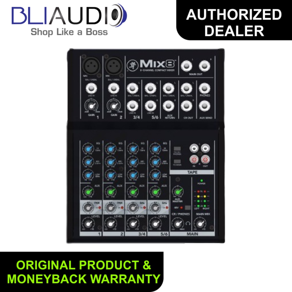 Jual Mackie MIX8 Compact Mixer 8 Channel | Shopee Indonesia
