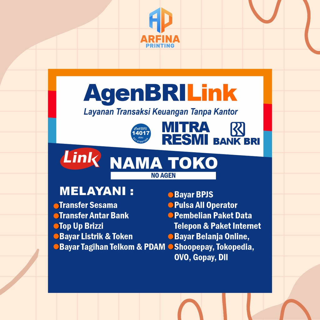 Jual Spanduk MMT BRILink / banner agen brilink | Shopee Indonesia