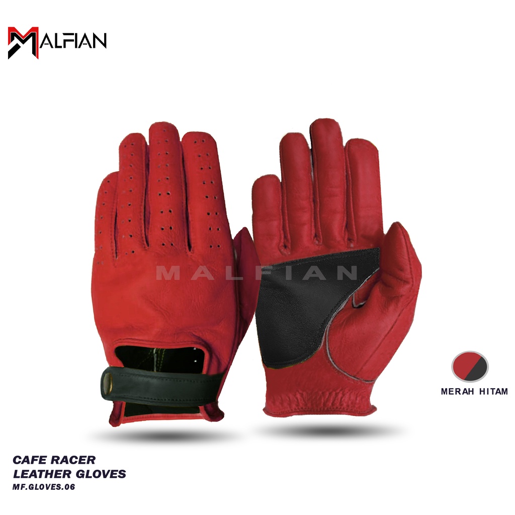 Jual Sarung Tangan Motor Sarung Tangan Kulit Cafe Racer | Shopee Indonesia