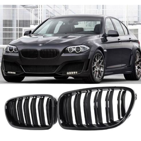 Jual Grill BMW Dual Slate BMW F10 Black Glossy Grille BMW F10 | Shopee ...