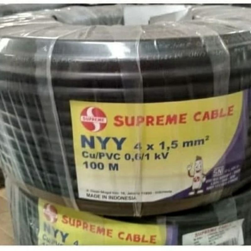 Jual Kabel NYY 4x1.5 mm Supreme / NYY Supreme 4 x 1.5 @100M | Shopee ...