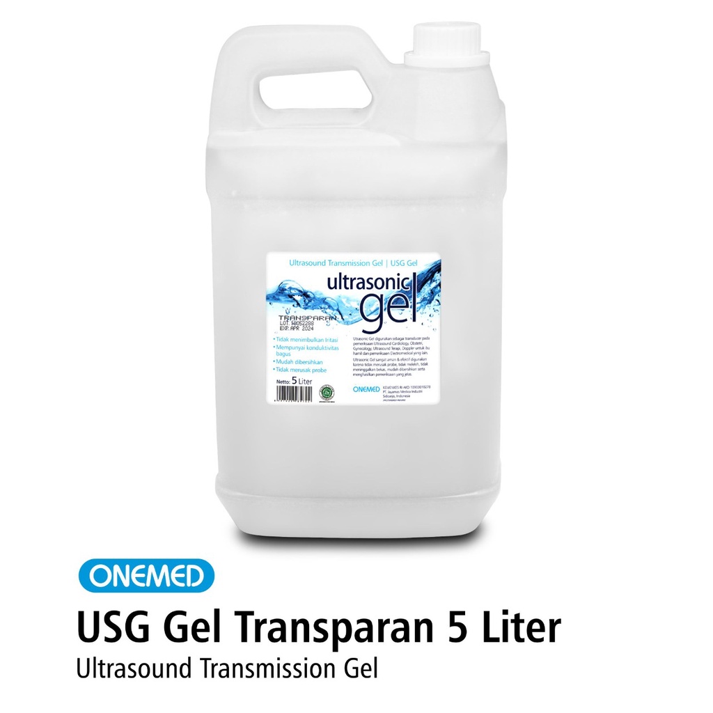 Jual Ultrasonic Gel USG Gel OneMed 5 Liter Transparant MM | Shopee Indonesia