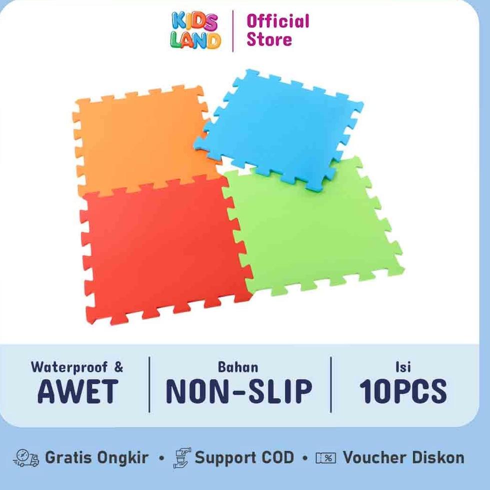 Jual HARGA TERMURAH Puzzle Matras Evamat Polos Ukuran 30x30 Cm Alas ...