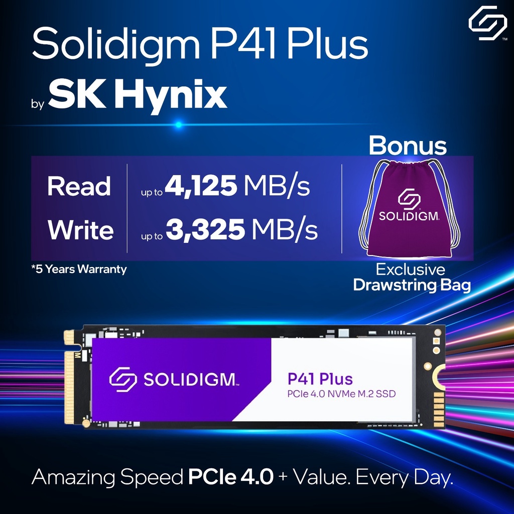 Jual Solidigm SSD P41 Plus M.2 Pcie Gen4 Nvme 1TB - P41+ M2 1 TB | Shopee Indonesia