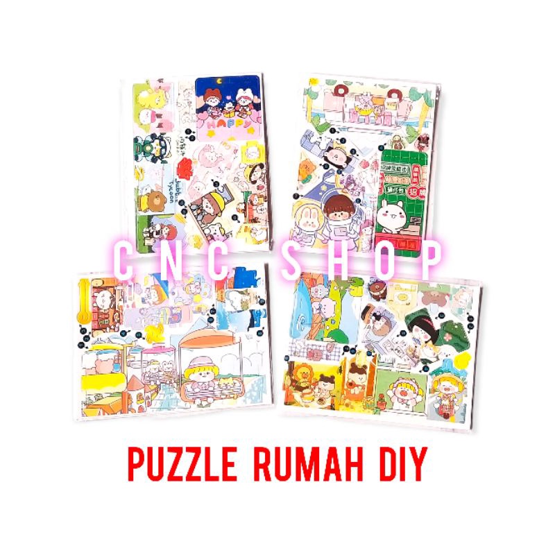 Jual Puzzle Rumah DIY 3D Rakit Momo Korea Mainan Anak Kreatif | Shopee ...