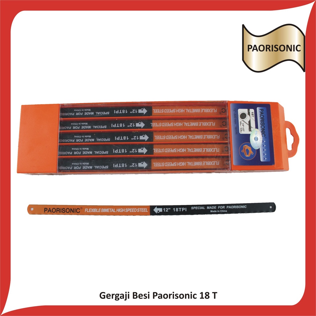 Jual MATA GERGAJI GERAJI GRAJI POTONG BESI PAORISONIC PAORI 12" 18 TPI ...