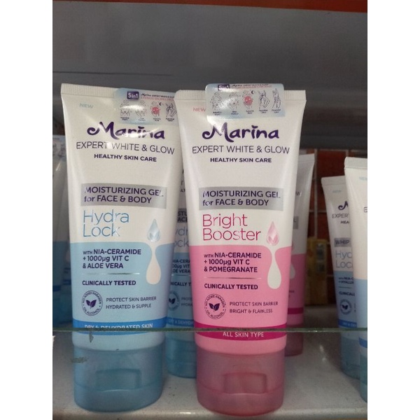 Jual MARINA MOISTURIZER GEL FOR FACE & BODY 170ml / 100ml | Shopee ...
