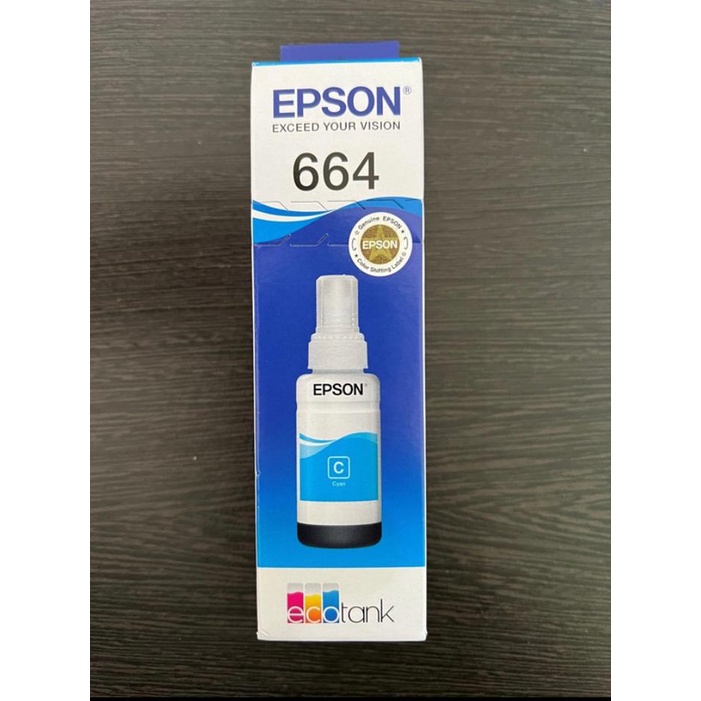 Jual Tinta Epson 664 Original / L100 Black, C, M & Y (T6641/6642/6643/6644 Series) | Shopee ...