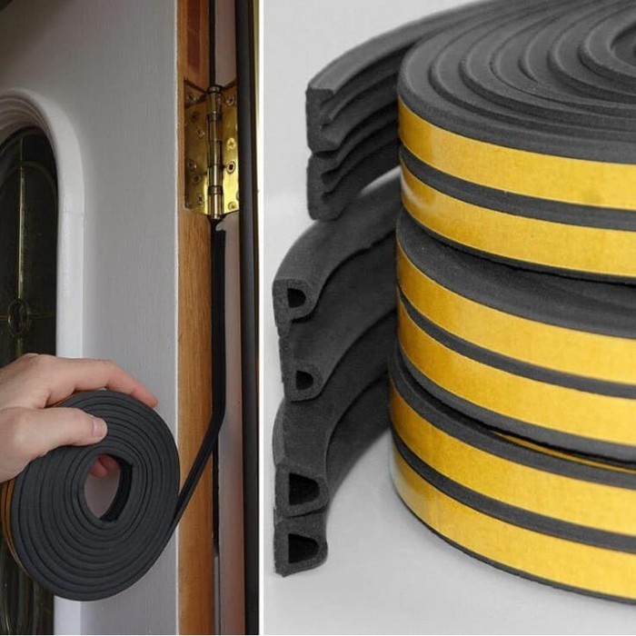 Jual PROMO Door Seal List Peredam Kedap Suara Karet Pintu Kayu Almunium ...