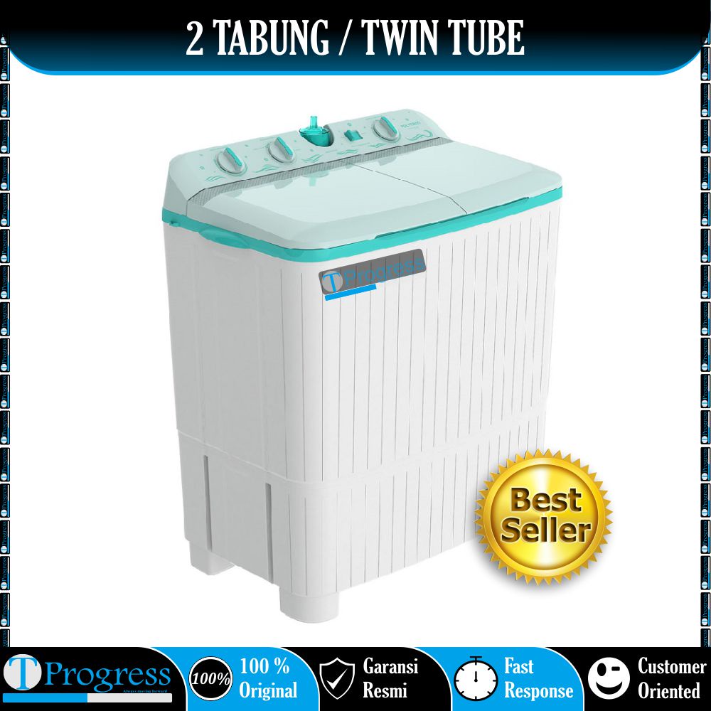 Jual MESIN CUCI 2 TABUNG POLYTRON PWM-9076 / PWM9076 | Shopee Indonesia