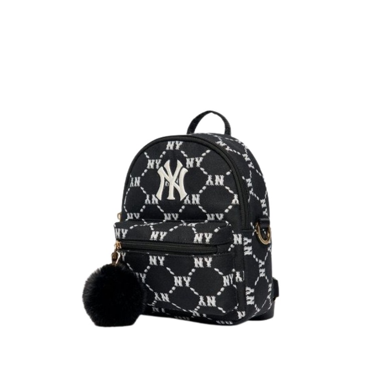 Jual MLB Dia Monogram Jacquard Mini Backpack NEW YORK YANKEES Black ...