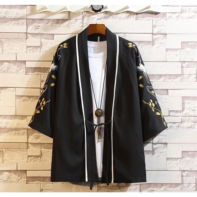 Jual Terbaru Jepang Kimono Man Haori Yukata Asia Streetwear Samurai ...
