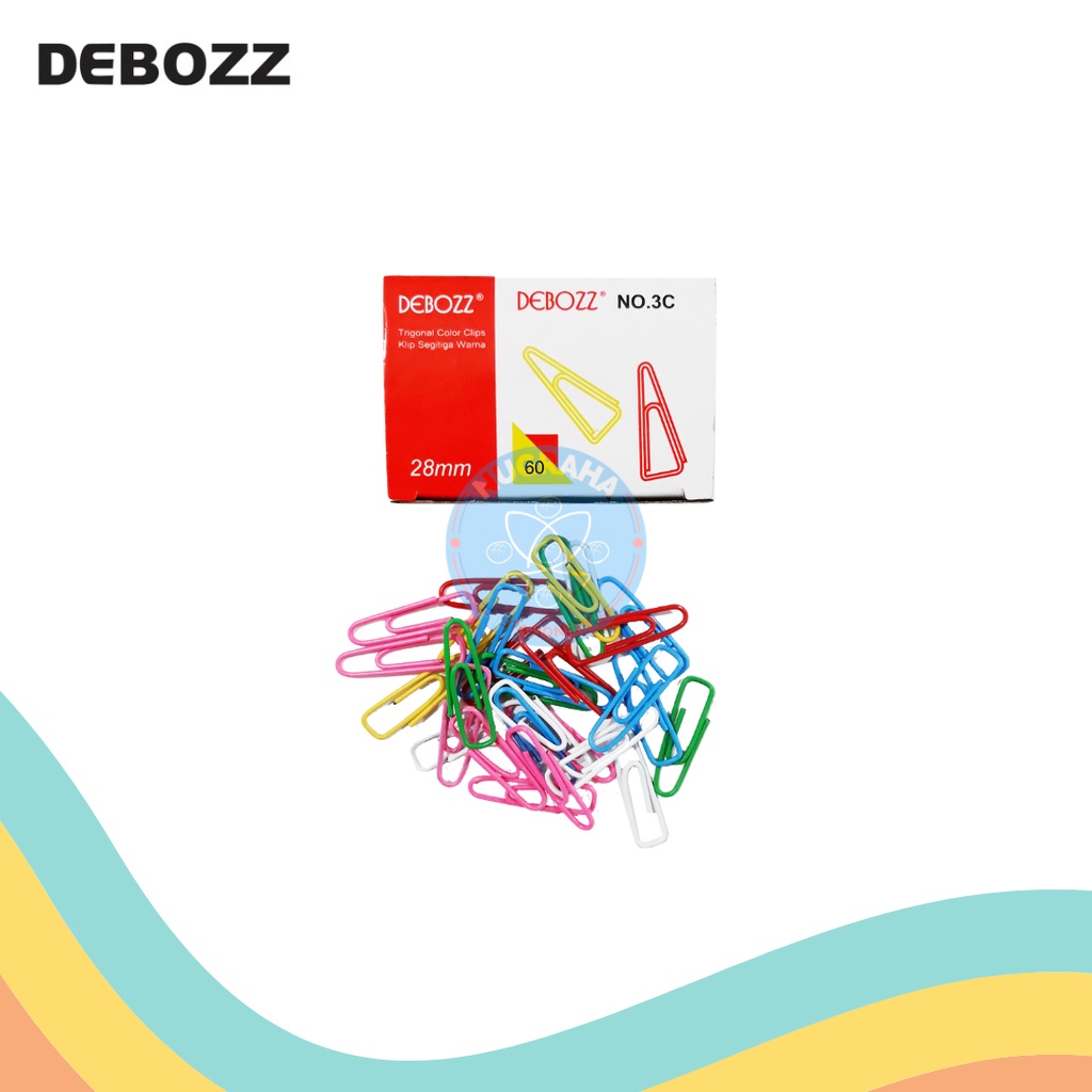 Jual PAPER CLIP WARNA DEBOZZ NO 3 (10 PCS) | Shopee Indonesia