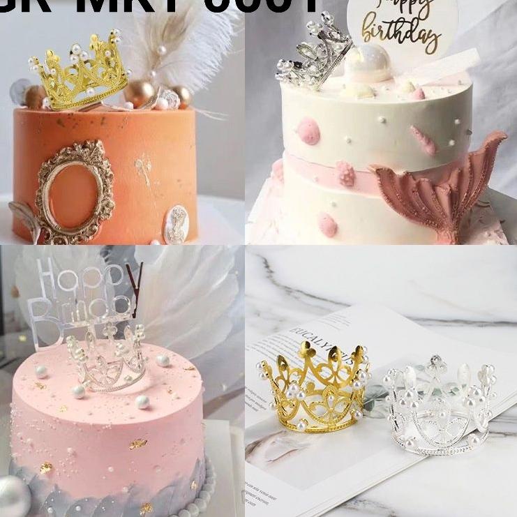 Jual Cuma hari ini GR-MKT-0001 Cake topper hiasan kue cake mahkota ...