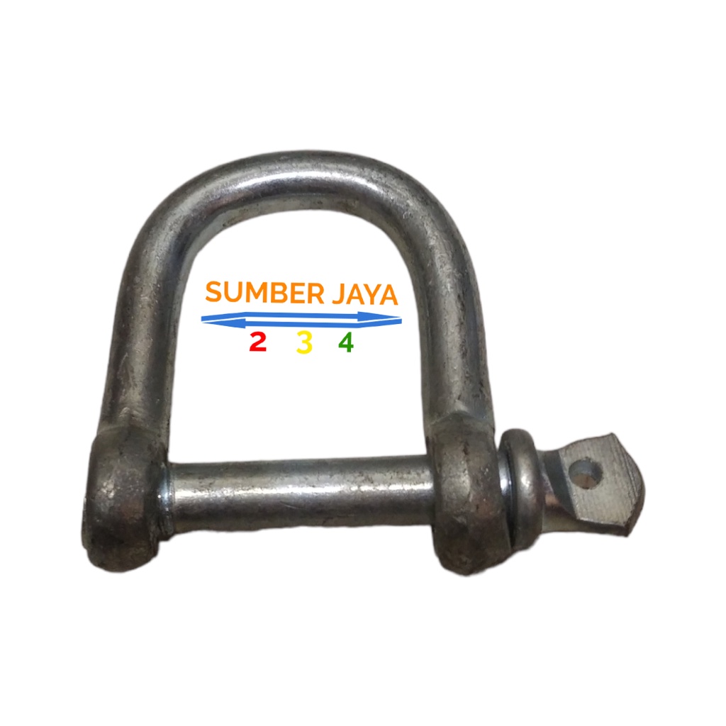 Jual segel D 10 mm / Segel D M10 / Shackle D Rantai 10 mm / sambungan ...