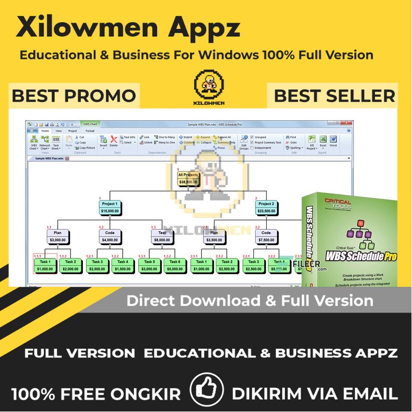 Jual Critical Tools WBS Schedule Pro - Manajemen Proyek dengan Metode ...