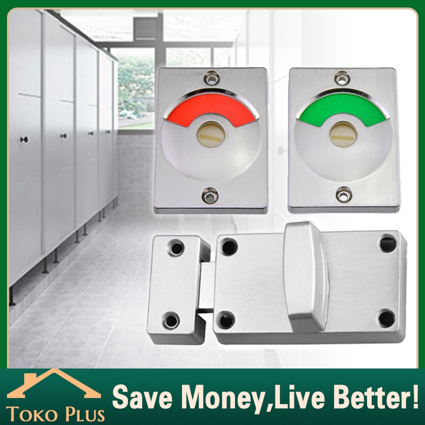 Jual Kunci Indikator Pintu Kamar Mandi/wc/toilet Lock Stainless Steel ...