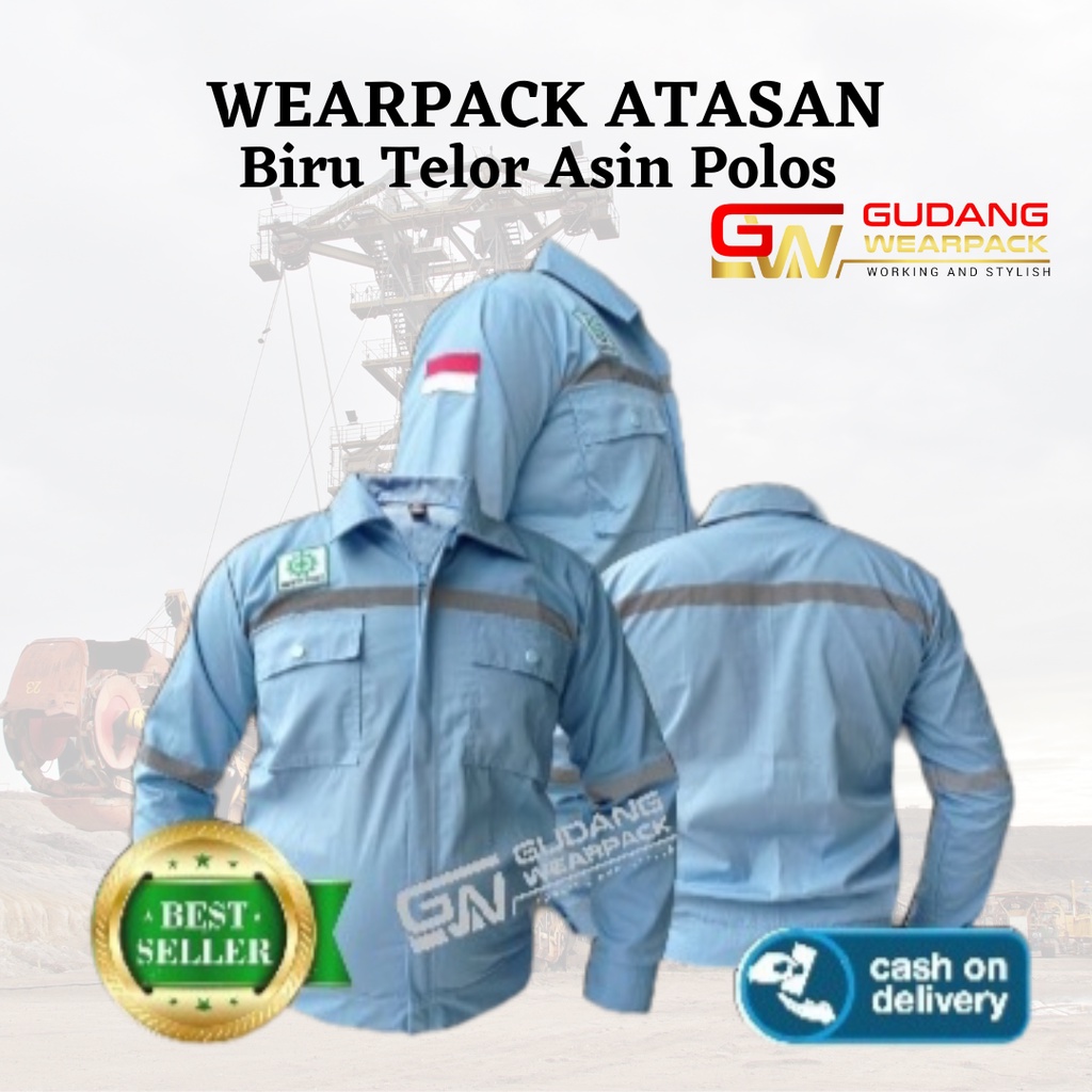 Jual Bagus Uniform - Pakaian Kerja Seragam Proyek Warna Biru Telor Asin ...