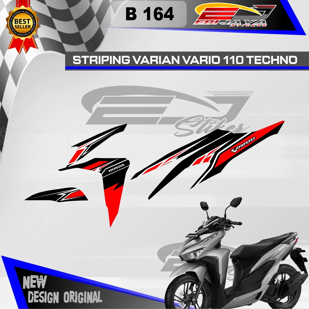 Jual NEW DECAL VARIO TECHNO 110cc CUSTOM VARIAN WARNA / DECAL STRIPING ...