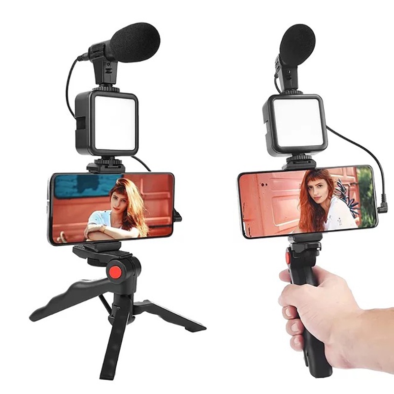 Jual AY-49 Video Making Kit LED Light Tripod Vlogger Vlogging | Shopee Indonesia