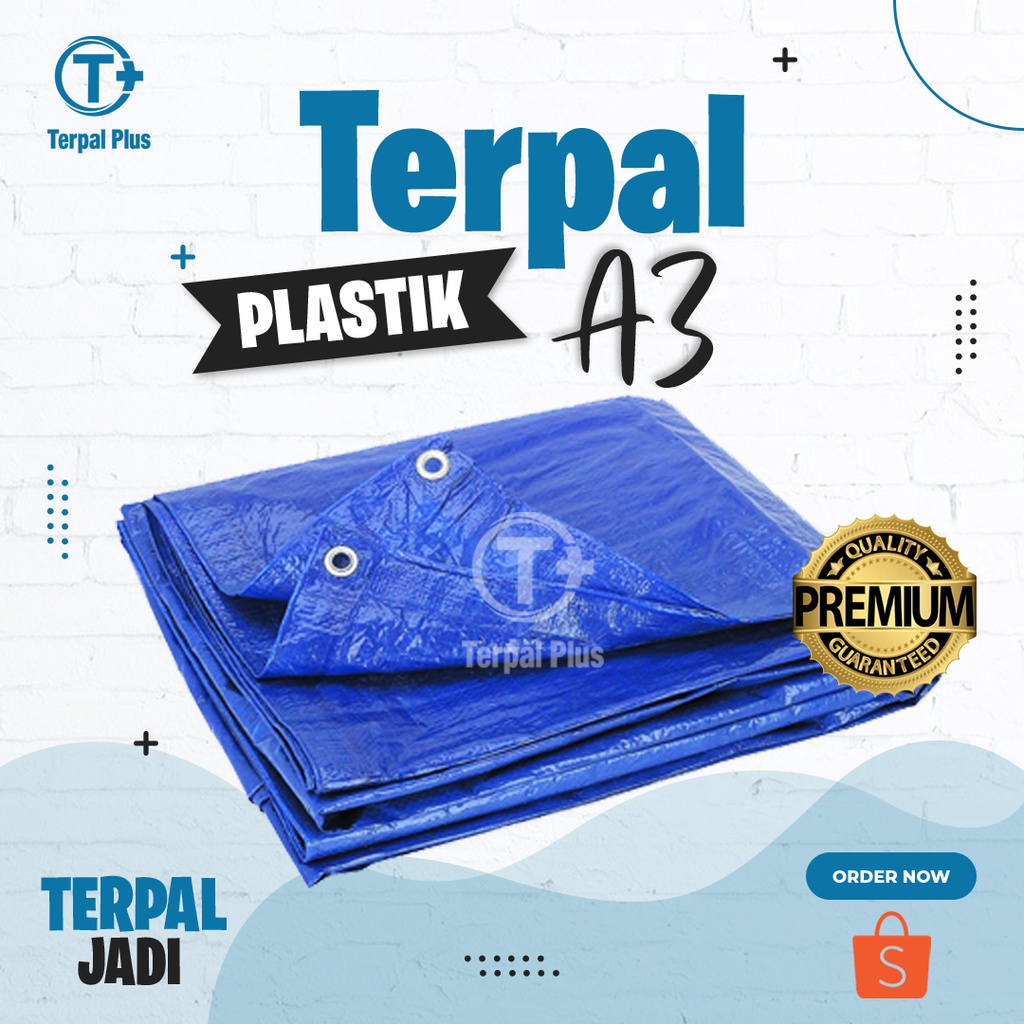 Jual Terpal Plus A3 / 115gsm / ukuran 3 x 5m / Plastik / Tenda / Kolam ...