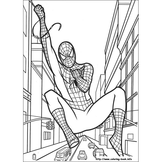 Jual Gambar Mewarnai ~ SPIDERMAN/ Seketsa Lukis / Drawing Sketch ...