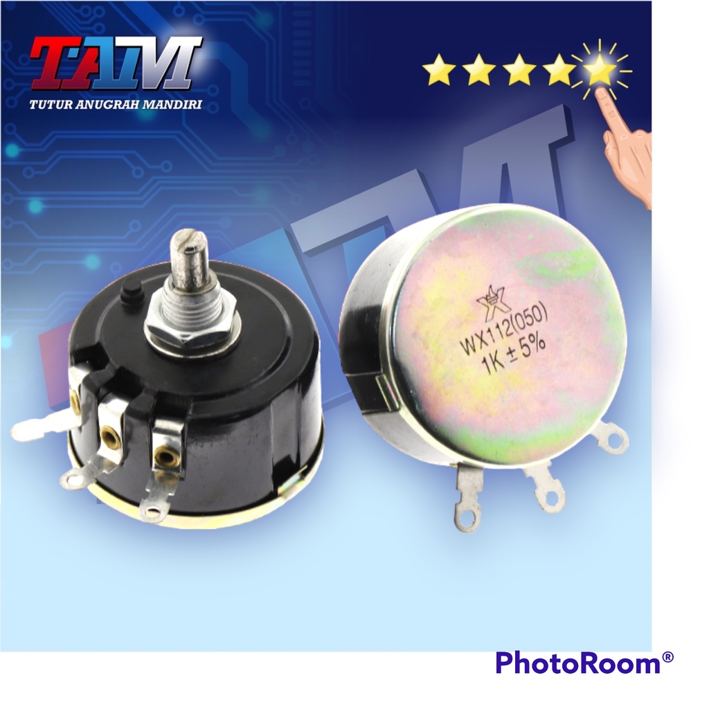 Jual POTENSIO 5W WX112 WX050 5W potensiometer 1K 2K2 4K7 10K 22K 33KK ...