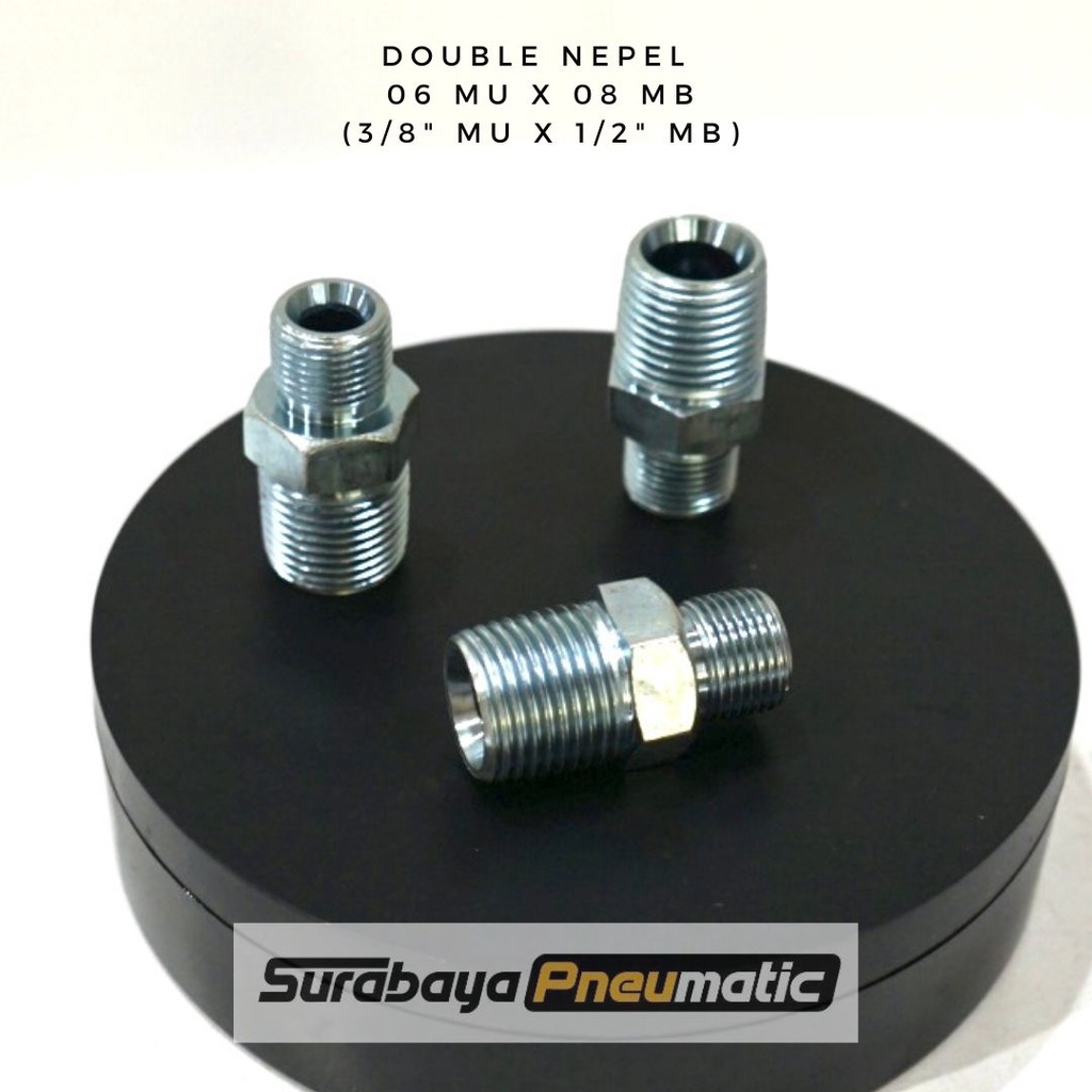 Jual Double Nepel - 06 MU X 08 MB - 3/8" MU x 1/2" MB - ARCHIE | Shopee ...